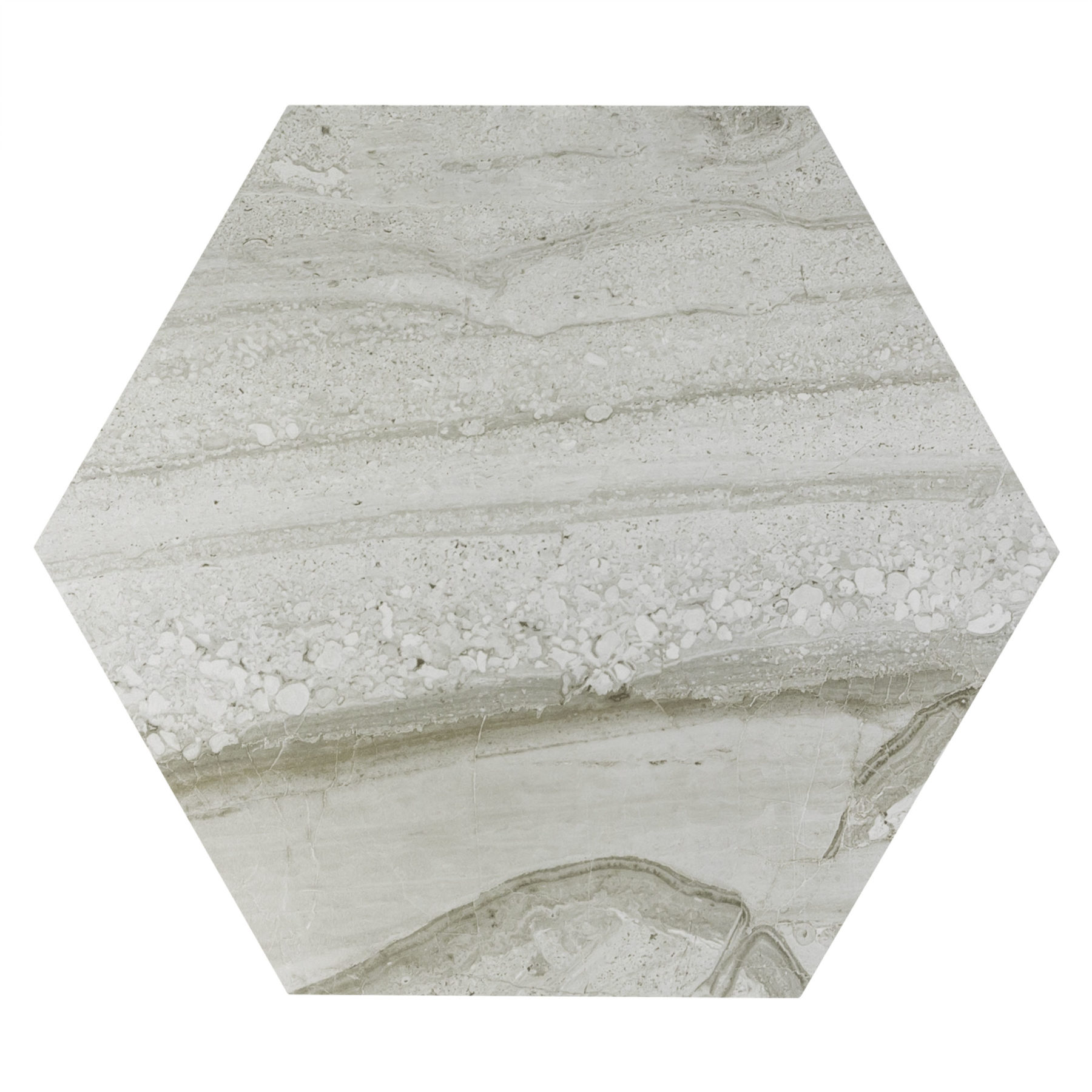 Ashen Silk Hexagon Matte - Anthology Tile